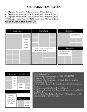 Fillable Online AD DESIGN TEMPLATES Fax Email Print - pdfFiller