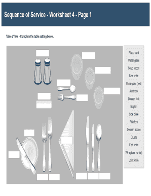 Fillable Online resources hwb wales gov Sequence of Service - Worksheet ...