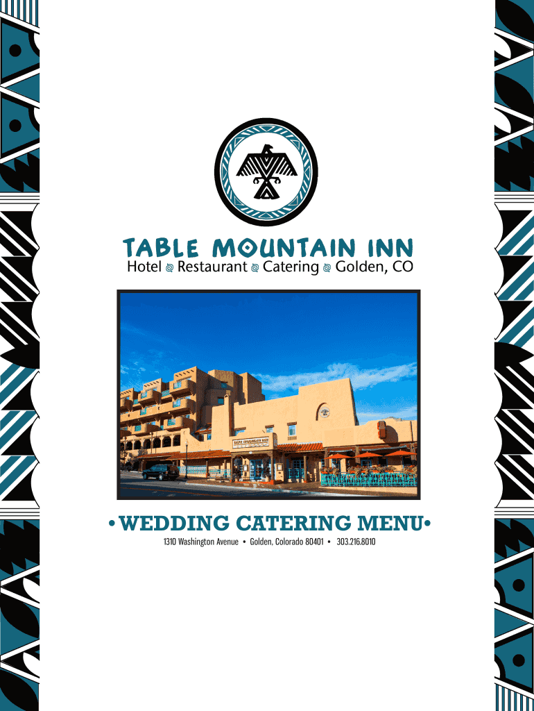 Fillable Online Welcome to Table Mountain Inn, where the spirit of the ...