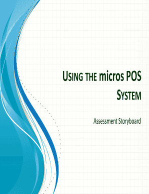 Fillable Online USING THE micros POS Fax Email Print - pdfFiller