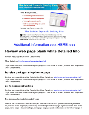 Fillable Online Review web page blank white Detailed Info Fax Email ...