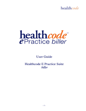 Fillable Online Healthcode E Practice Suite Fax Email Print - pdfFiller