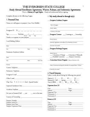 Fillable Online Evergreen Academic Program Fax Email Print - pdfFiller