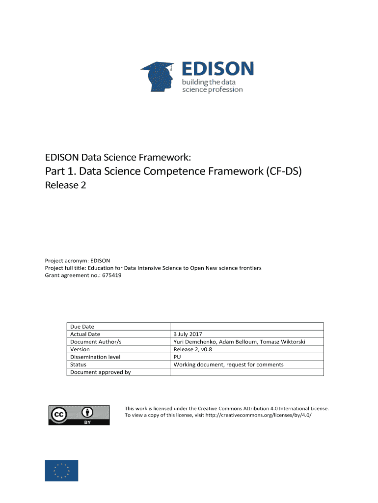 Fillable Online Data Science Competence Framework (CF-DS) Fax Email Print - pdfFiller