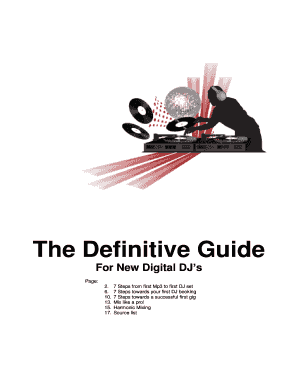 Fillable Online For New Digital DJs Fax Email Print - pdfFiller