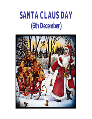 Fillable Online SANTA CLAUS DAY Fax Email Print - pdfFiller