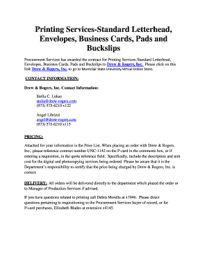 Fillable Online Printing Services-Standard Letterhead, Fax Email Print - pdfFiller