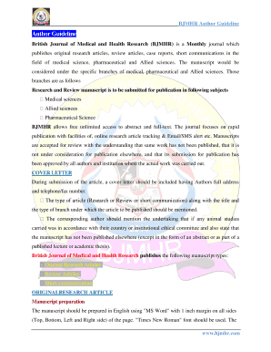 Fillable Online BJMHR Author Guideline Fax Email Print - pdfFiller