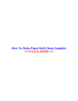 Fillable Online How To Make Paper Doll Chain Template Fax Email Print ...