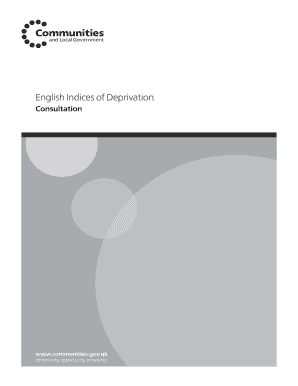 Fillable Online English Indices of Deprivation Fax Email Print - pdfFiller