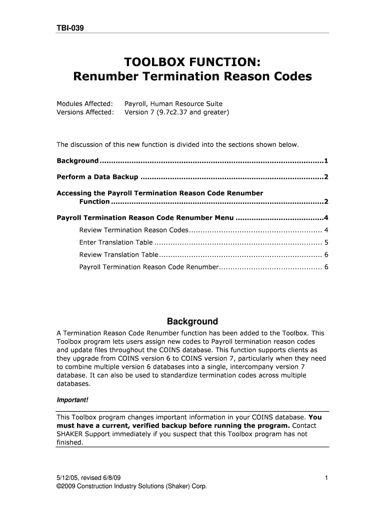 Fillable Online TOOLBOX FUNCTION: Fax Email Print - pdfFiller
