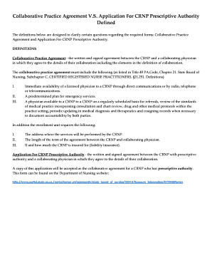 Fillable Online Collaborative Practice Agreement V Fax Email Print ...