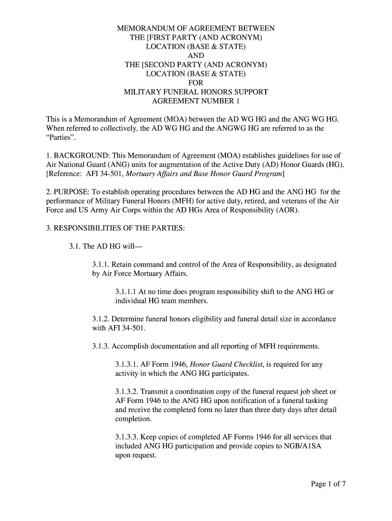 Fillable Online THE FIRST PARTY (AND ACRONYM) Fax Email Print - pdfFiller