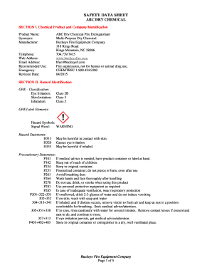 Fillable Online ABC DRY CHEMICAL Fax Email Print - pdfFiller