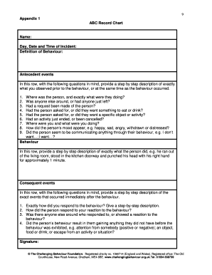 Fillable Online ABC Record Chart Fax Email Print - pdfFiller