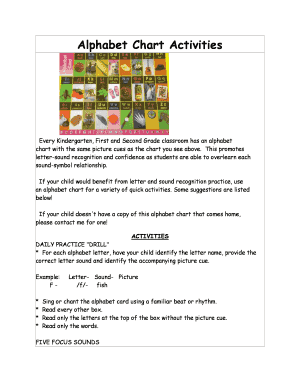 Fillable Online Alphabet Chart Activities Fax Email Print - pdfFiller