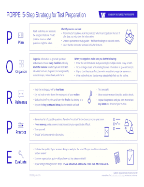 Fillable Online PORPE: 5-Step Strategy for Test Preparation Fax Email ...