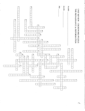 Fillable Online UNIT REVIEW - CROSSWORD PUZZLE Fax Email Print - pdfFiller