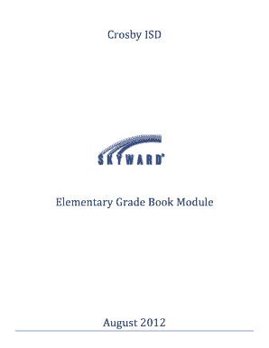 Fillable Online Elementary Grade Book Module Fax Email Print - pdfFiller