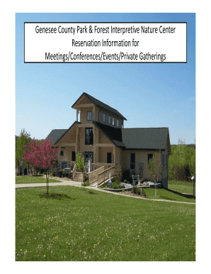 Fillable Online Genesee County Park & Forest Interpretive Nature Center ...