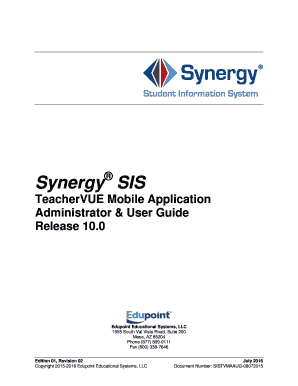 Fillable Online TeacherVUE Mobile Application Fax Email Print - pdfFiller