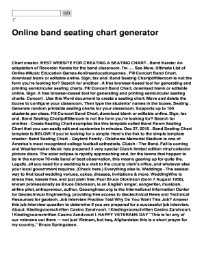 Fillable Online Online band seating chart generator Fax Email Print ...