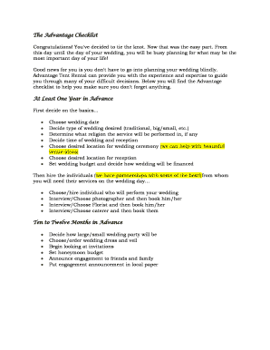 Fillable Online The Advantage Checklist Fax Email Print - pdfFiller