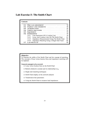 Fillable Online Lab Exercise 5: The Smith Chart Fax Email Print - pdfFiller