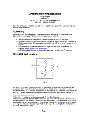 Fillable Online Antenna Matching Networks Fax Email Print - pdfFiller