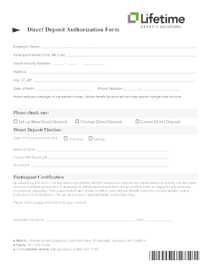 Fillable Online Direct Deposit Election: Fax Email Print - pdfFiller