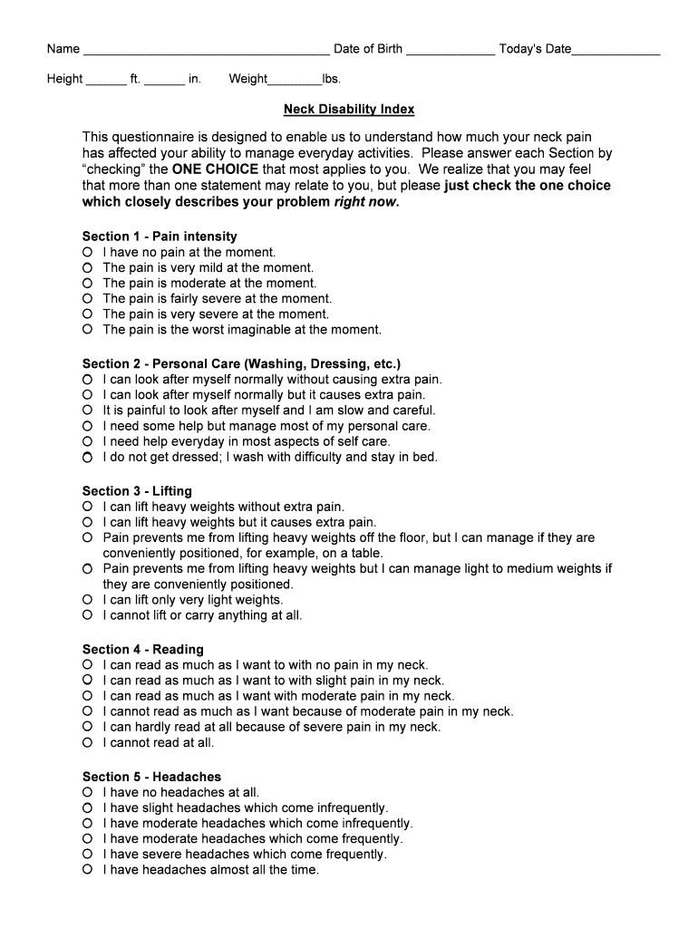 Fillable Online This questionnaire is designed to enable us to ...