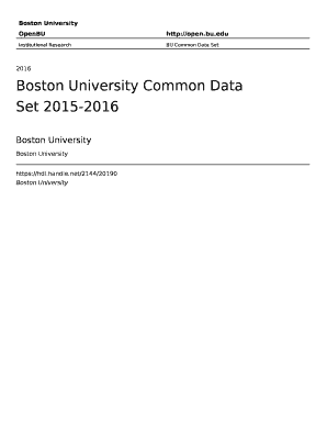 Fillable Online BU Common Data Set Fax Email Print - pdfFiller