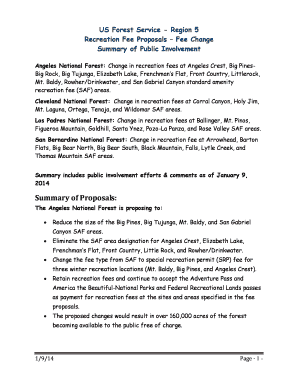 Fillable Online US Forest Service - Region 5 Fax Email Print - pdfFiller