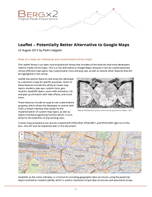 Fillable Online Leaflet Potentially Better Alternative to Google Maps ...