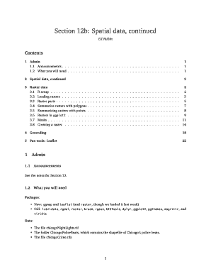 Fillable Online Section 12b: Spatial data, continued Fax Email Print - pdfFiller