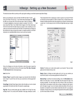 Fillable Online InDesign : Setting up a New Document Fax Email Print ...