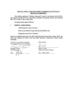 Fillable Online 2016 Video Game Agreement - sag-aftra Fax Email Print ...