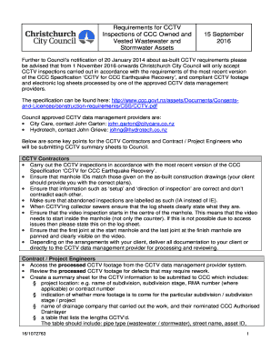 Fillable Online Requirements for CCTV Fax Email Print - pdfFiller