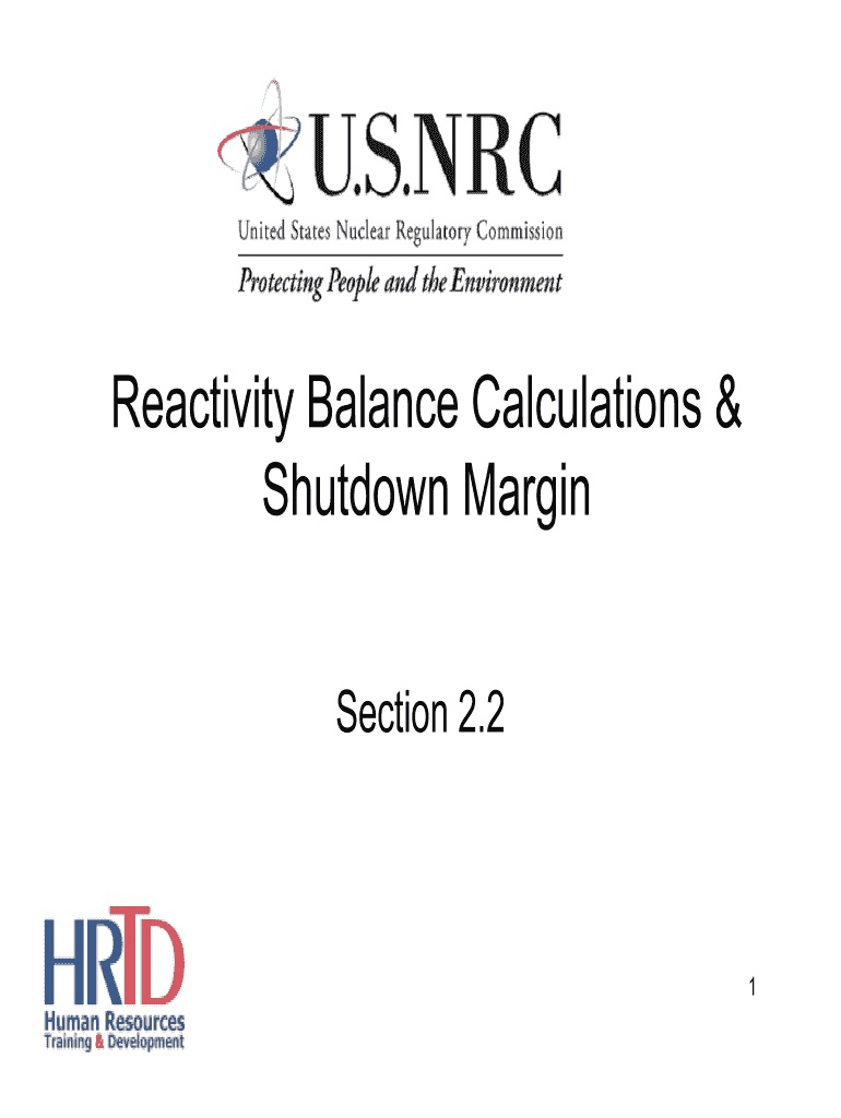 Fillable Online Reactivity Balance Calculations & Fax Email Print - pdfFiller