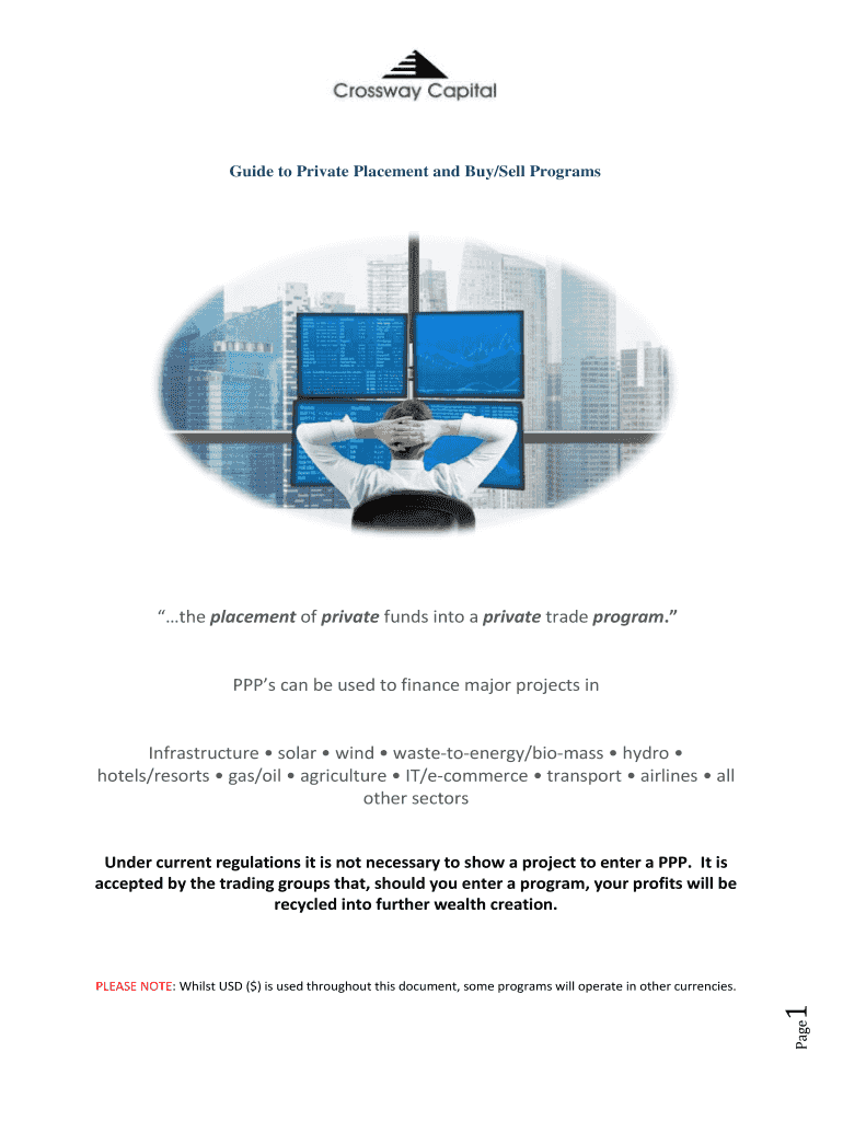 Fillable Online Guide to Private Placement and Buy/Sell Programs Fax ...