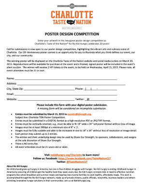 Fillable Online POSTER DESIGN COMPETITION Fax Email Print - pdfFiller