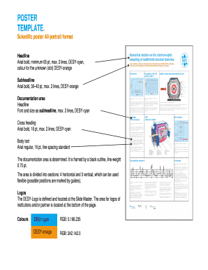 Fillable Online Scientific poster A0 portrait format Fax Email Print ...