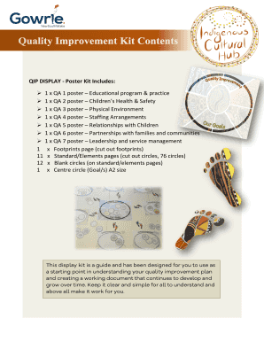 Fillable Online QIP DISPLAY - Poster Kit Includes: Fax Email Print ...