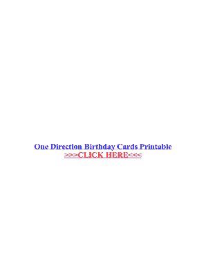 Fillable Online One Direction Birthday Cards Printable Fax Email Print ...