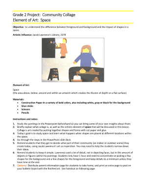 Fillable Online Grade 2 Project: Community Collage Fax Email Print ...