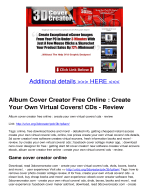 Fillable Online Album Cover Creator Free Online : Create Fax Email ...