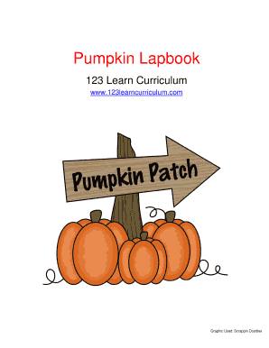 Fillable Online Pumpkin Lapbook Fax Email Print - pdfFiller