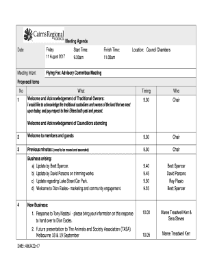 Fillable Online I would like to acknowledge the traditional custodians ...