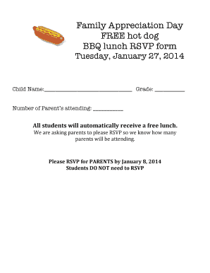 Fillable Online Family Appreciation Day Fax Email Print - pdfFiller