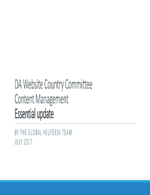 Fillable Online Essential update Fax Email Print - pdfFiller